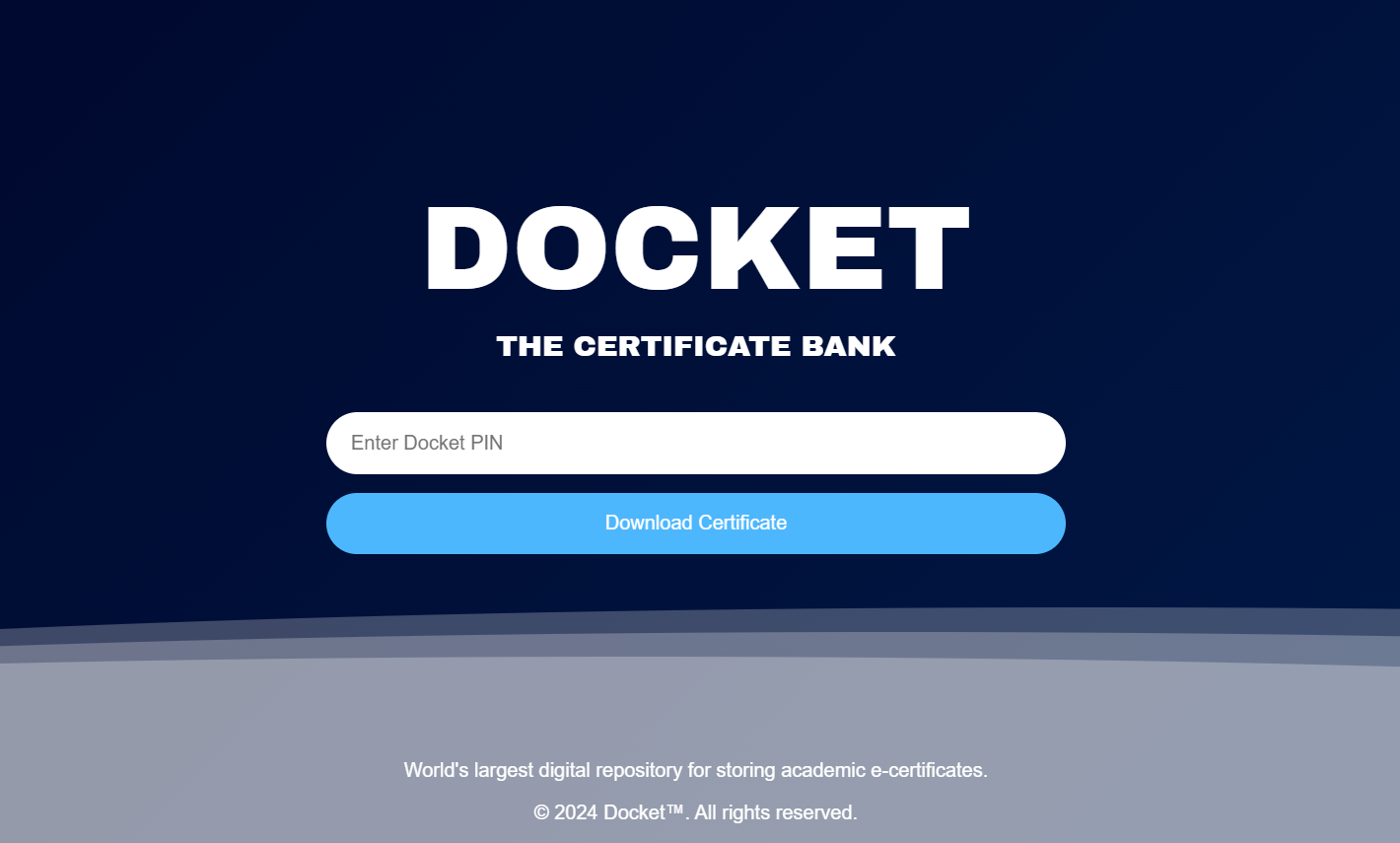 Docket Certificate Bank - Buldosoft